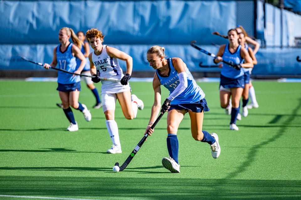 Field hockey falls to No. 17 Yale in Breast Cancer Awareness match