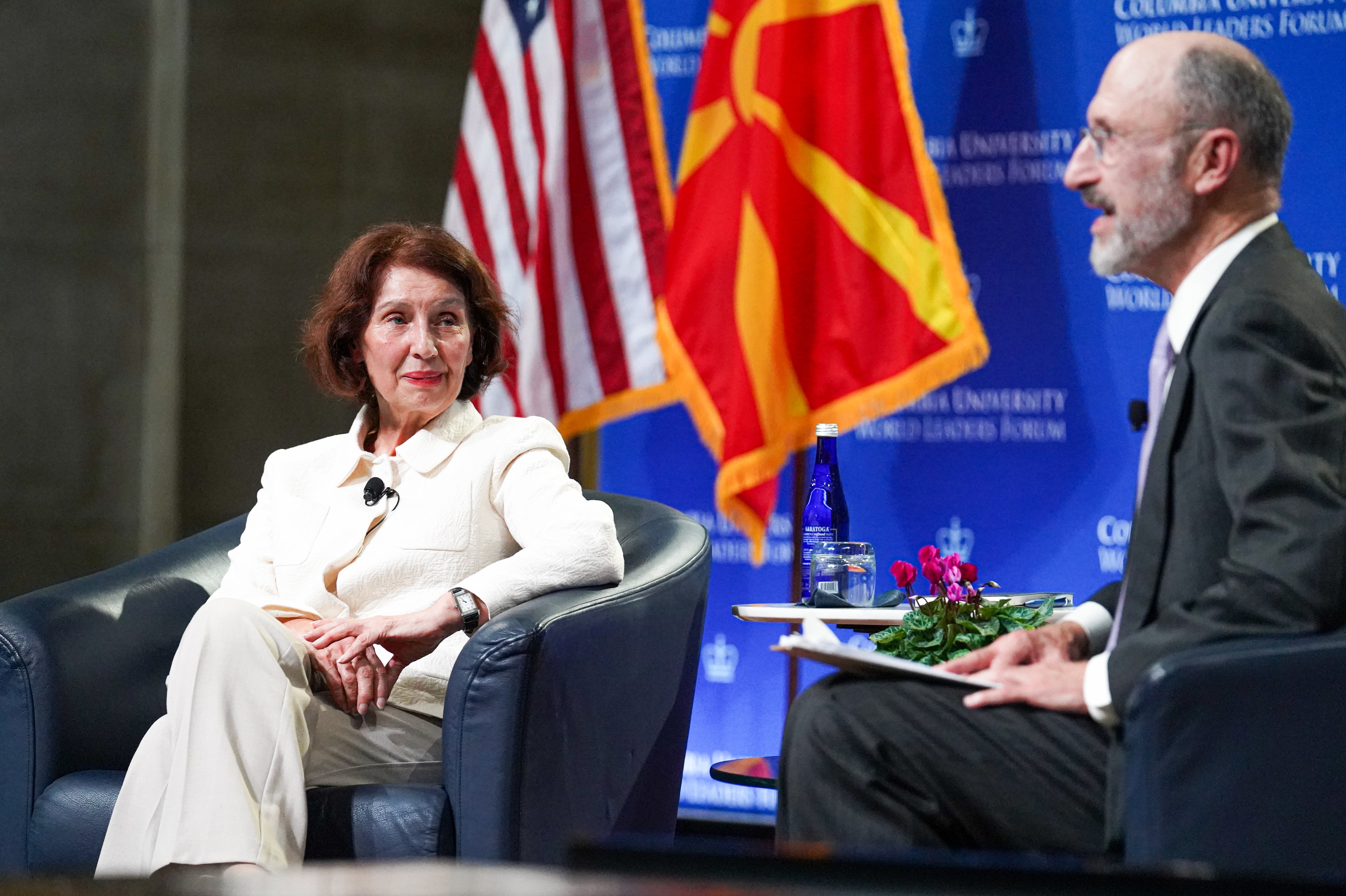 President of the Republic of North Macedonia Gordana Siljanovska ...