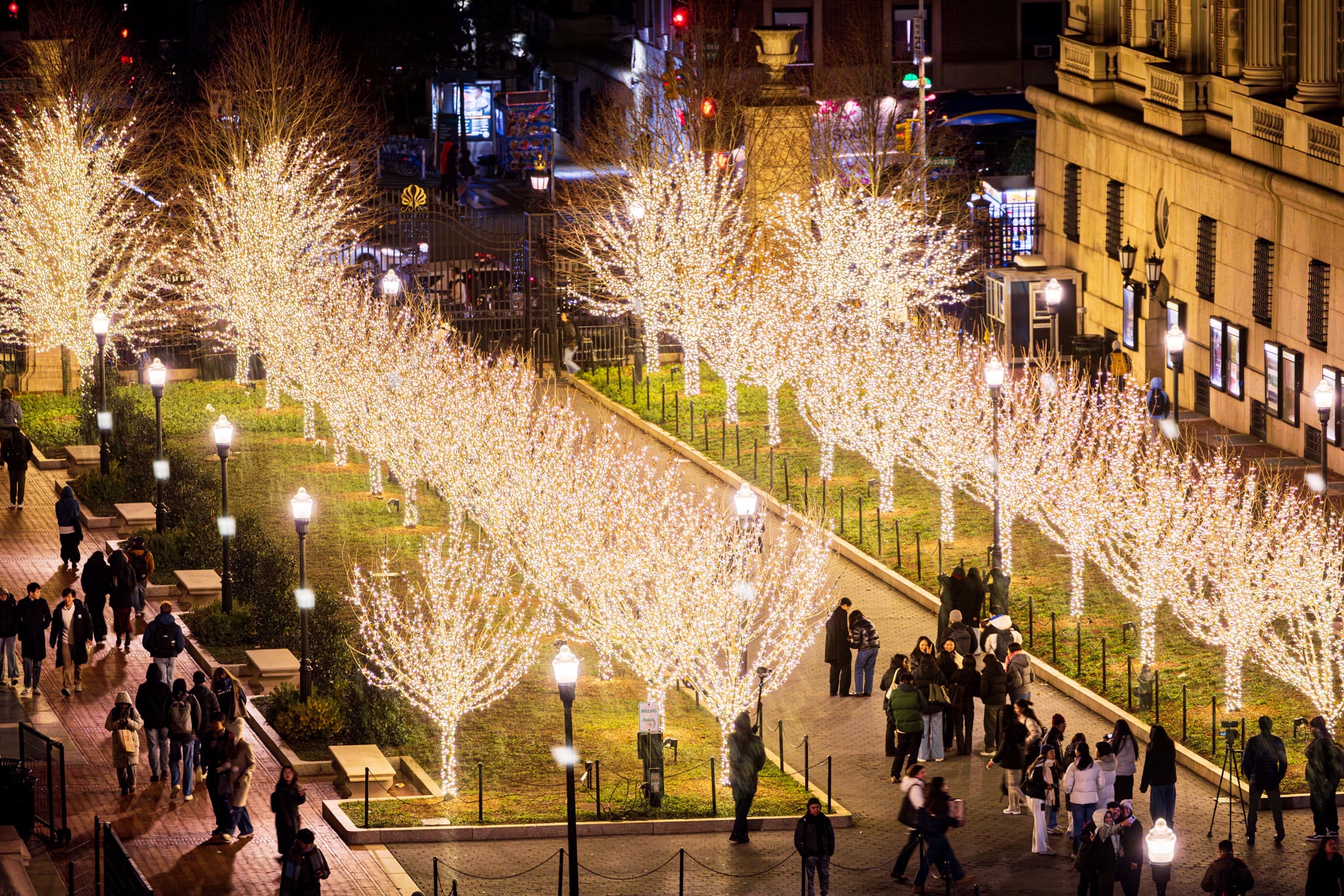 Student groups host rally outside Columbia gates during annual Tree ...