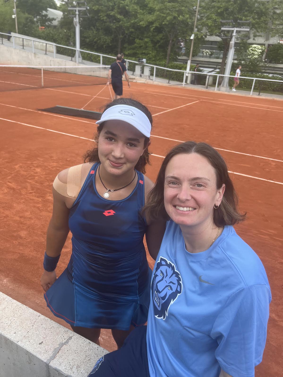 Incoming first-year Malak El Allami competes in Roland-Garros junior ...