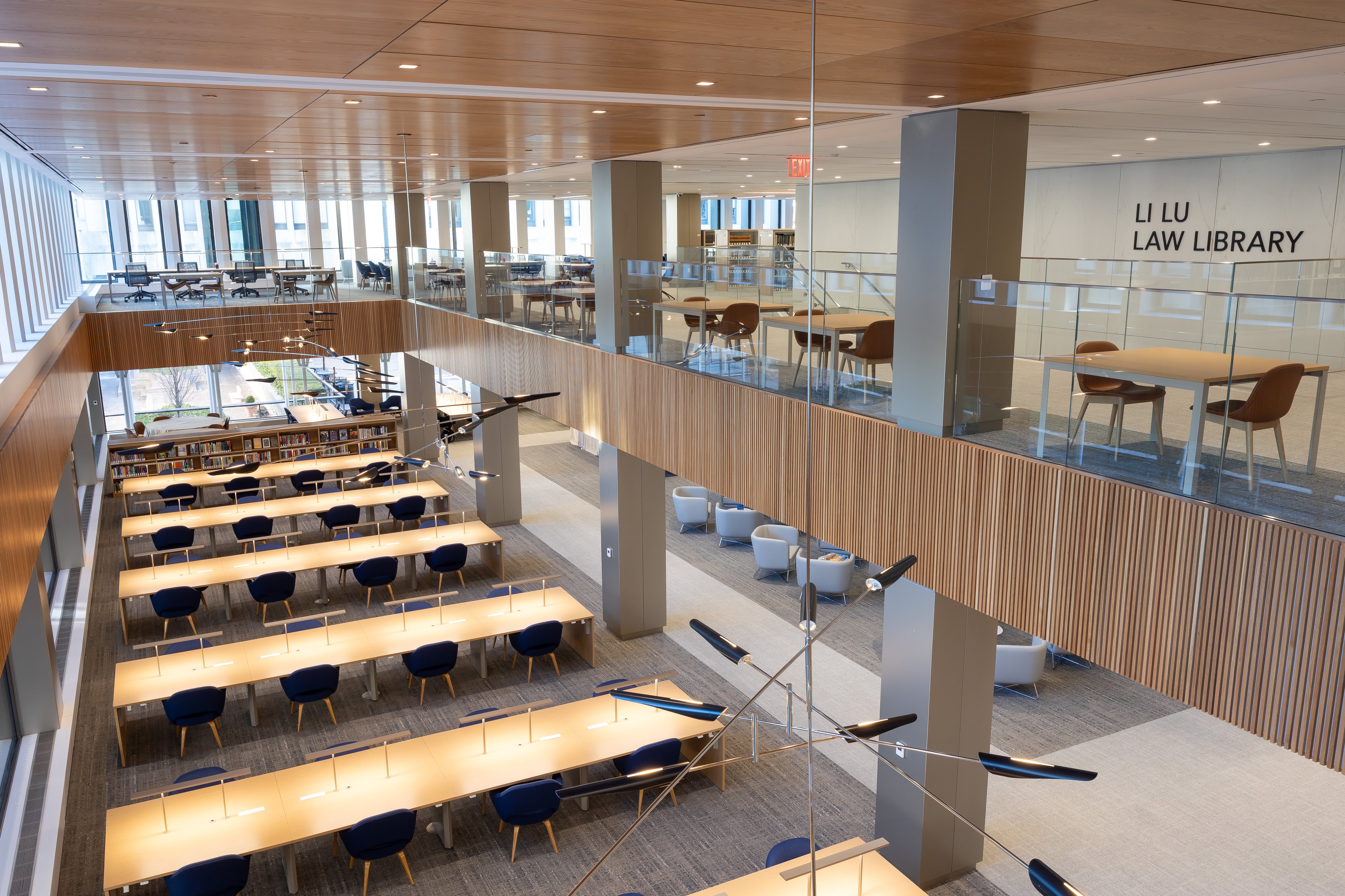 Law School opens renovated 50,000-square-foot Li Lu Law Library