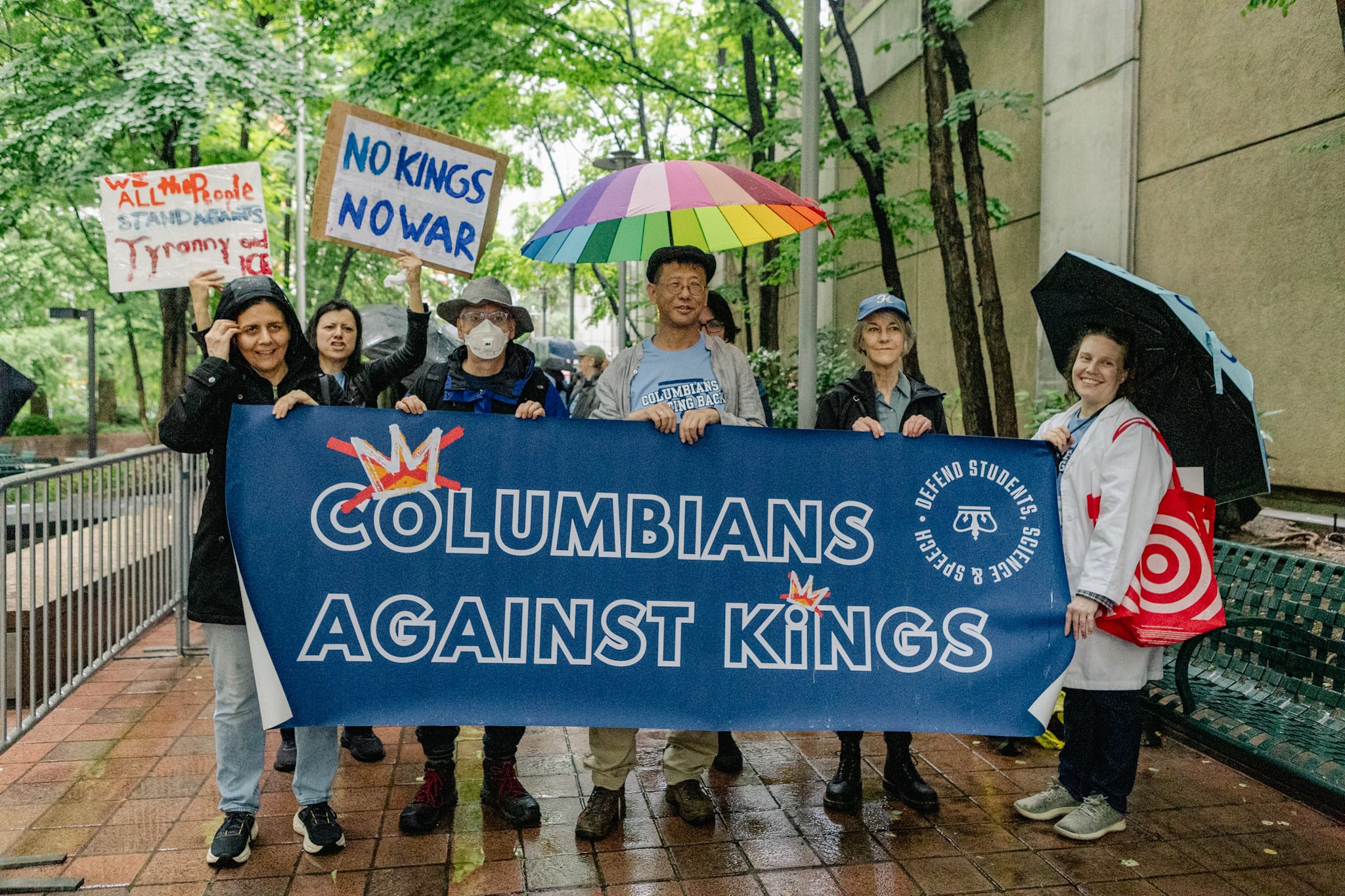 Protesters gather at Columbia gates for nationwide ‘No Kings’ protests